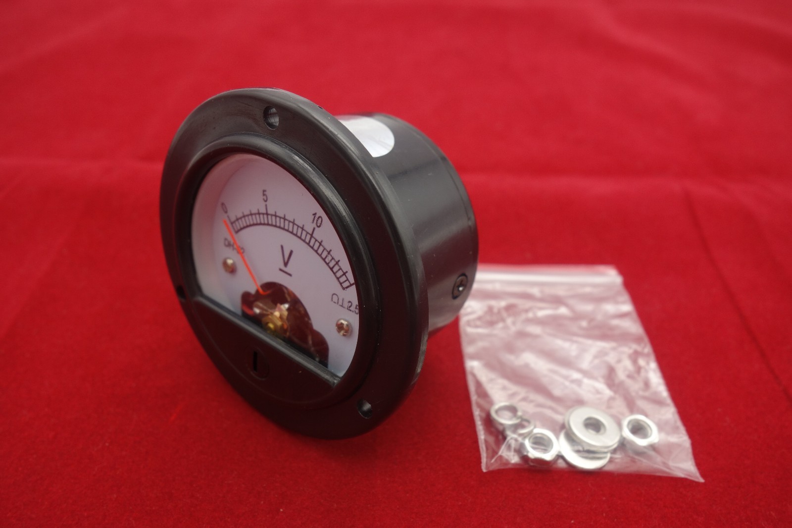 DC 0-15v Round Analog Voltmeter Analogue Voltage Panel Meter Dia. 66 ...