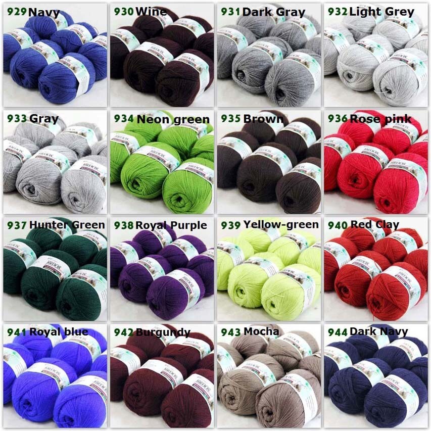 Sale 1 ballx50gr LACE Soft warm Crochet Acrylic Wool Cashmere hand ...