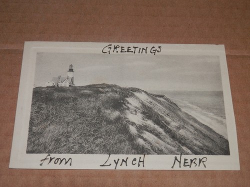 LYNCH NEBRASKA - 1920'S ERA UNUSED POSTCARD - LIGHTHOUSE (In NE ...