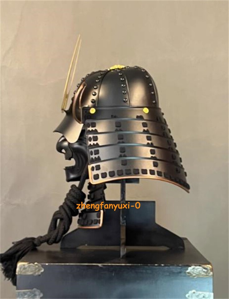 1:1 Wearable Japanese Samurai Yoroi Iron Armor Horned Helmet Cosplay ...
