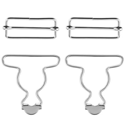 2PCS Jean Overalls Overall Buckles Adjustable Bib Clips No-Sew Button ...