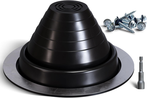 #3 Metal Roof Pipe Flashing Boot, EPDM Pipe Flashing Vent Boot ...