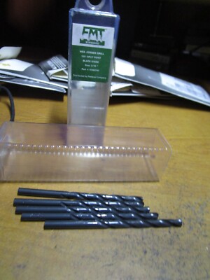 3/16" HSS 135° Split Point Black Oxide Finish FMT® Jobber Drill QTY 5 ...