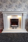 New Marble Fireplace, Sheridan Double Hearth Surround With Lights ...