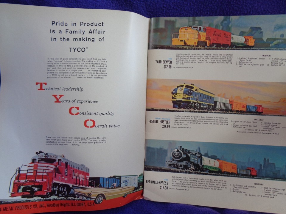 ORIGINAL 1965-66 VINTAGE TYCO HO ELECTRIC TRAINS + SPEEDWAYS CATALOG | eBay