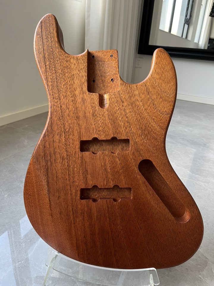 AAAAA Overall Mahogany 4 strings DIY satin jazz bass guitar body | eBay