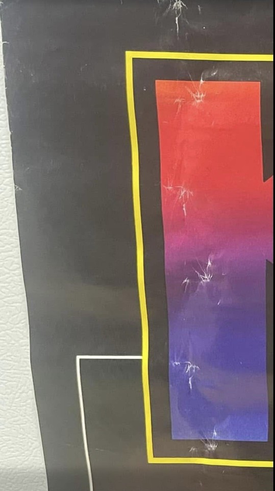 Vtg Original KISS 1977 Aucoin Mgt Love Gun Era Cubes Poster ACE FREHLEY ...