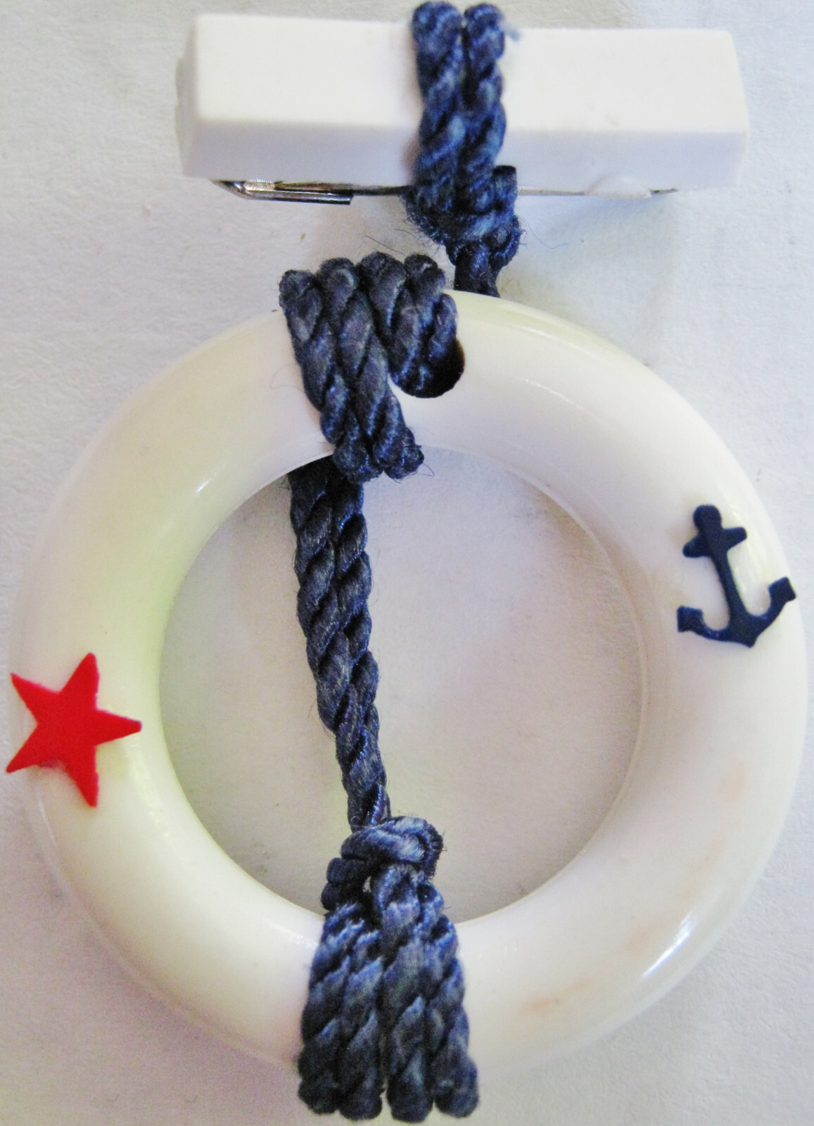 RARE VINTAGE CELLULOID US NAVY SAILING SHIP LIFESAVER… - Gem