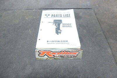 TOHATSU OUTBOARD MOTORS M25C2 M30A3 PARTS LIST 002-21025-3 | eBay