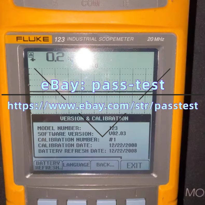 Fluke 123 Industrial Scopemeter 20MHz | Working-pass test | eBay