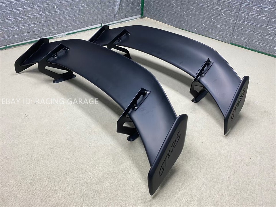 Partial Carbon Fiber Fender Fiberglass Rear GT4 RS Style Wing For ...