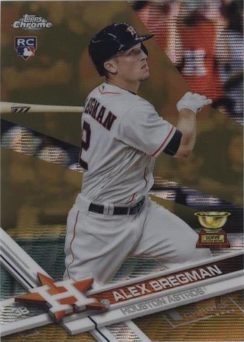 2017 Topps Chrome - Alex Bregman #9 Gold Wave Refractor /50 (RC) for ...