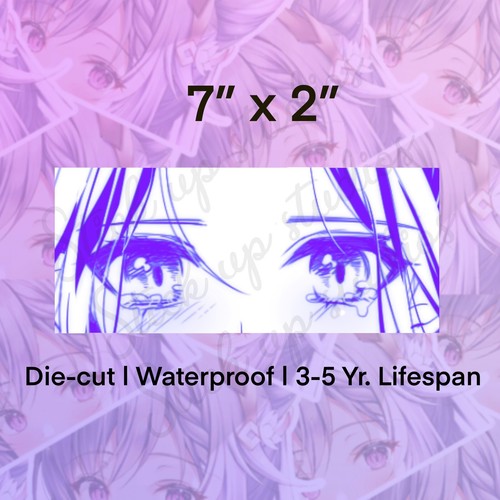 Crying Anime Eyes Tears Waifu Ecchi Sticker JDM Vinyl Slap sticker car ...