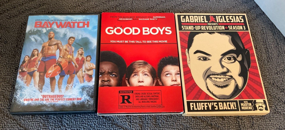 Comedy Movies DVDs, rated R and Unrated, Lot of 12, pre-owned, not ...