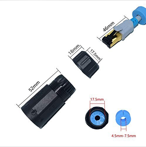 CARAVAN RV - WATERPROOF GEN 3 RJ45 RECESSED DATA SOCKET FOR STARLINK ...