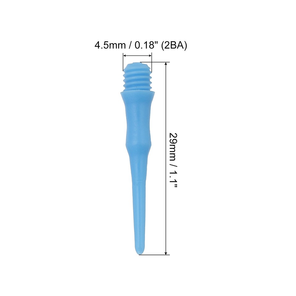 90Pcs 2BA Thread Plastic Soft Dart Tips Replacement Dart Accessories ...