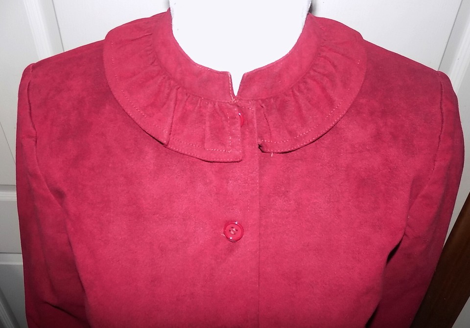 Vintage Burgundy Ultra Suede Skirt Suit Joan Leslie by Kasper Size 10 ...