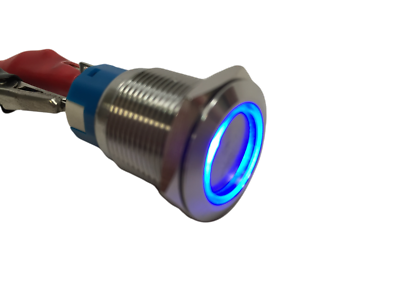 Pactrade Marine Car/Boat SS304 Blue Led 12V 5A Flush Light ON-OFF Push ...