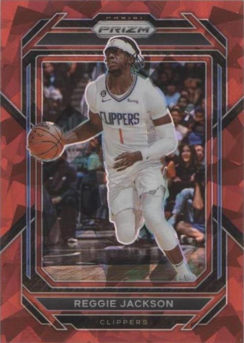 2022-23 Panini Prizm - Reggie Jackson #116 Red Ice Prizm for sale ...