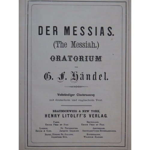 Händel G. F.Der Messias The Messiah Gesang Piano XIX | eBay.de