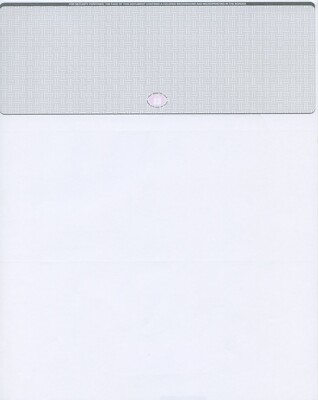 100 High Security Blank Check Stock Paper - Check on Top - Platinum ...