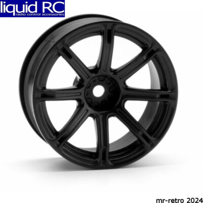 HPI 3307 Work Emotion Xc8 Wheels 26mm Black 6mm Offset (2) | eBay