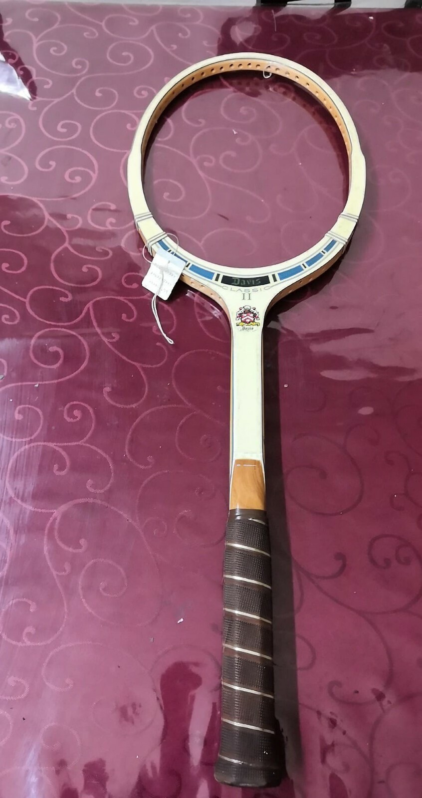 NEW old stock wood Davis Classic 2 4 1/2 grip Tennis Racquet | eBay