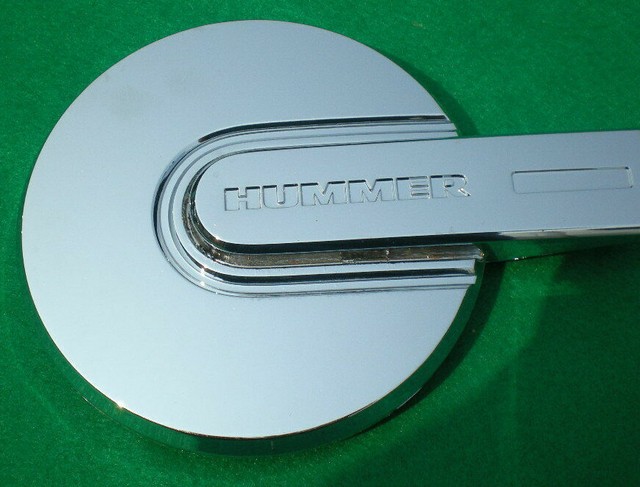 Four 2006-2010 Hummer H3 6303 Chrome Center Caps for 7 Spoke Wheel GM ...