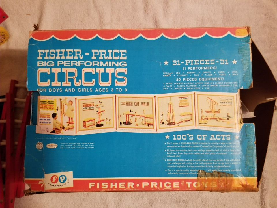 Fisher Price Big Performing Circus in Box 900 from 1962 | eBay