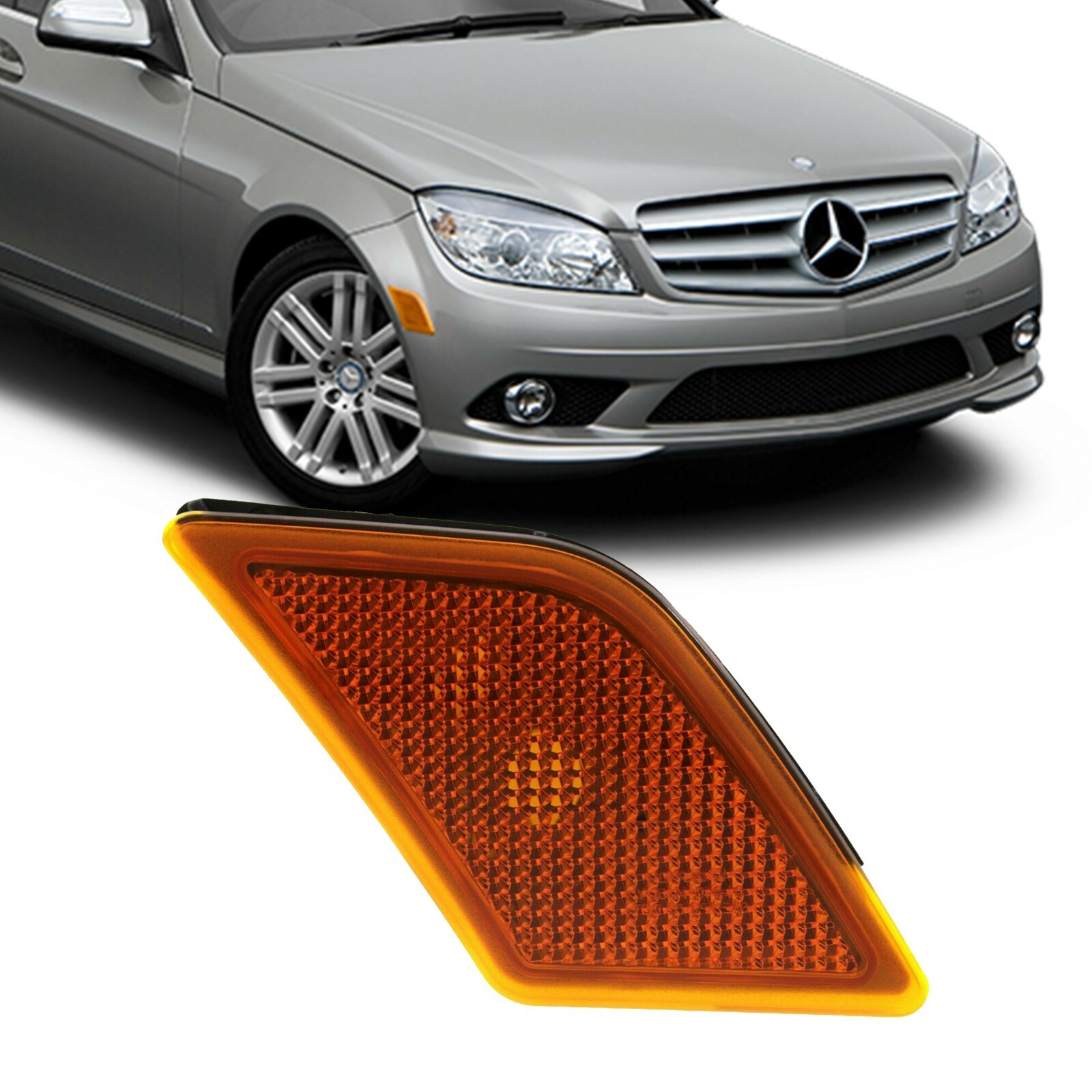 For Mercedes-Benz C230 C250 C300 C350 Side Marker Light CAPA Certified ...