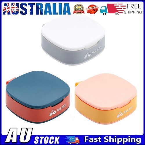 4 Gird Tablets Pill Case Plastic Medicine Pill Organizer for Storing ...