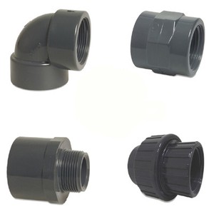Pvc Metric Solvent Weld Pressure Pipe Fittings Plain / Threaded | eBay