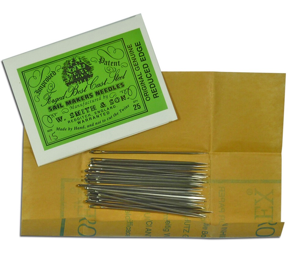 Wm Smith and Son No 15 Steel Sailmakers Needles 25pk Sail Survival Kit ...