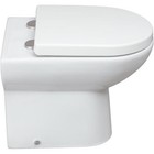 BTW Back to Wall Toilet WC Pan Soft Close Seat Concealed Cistern Floor ...