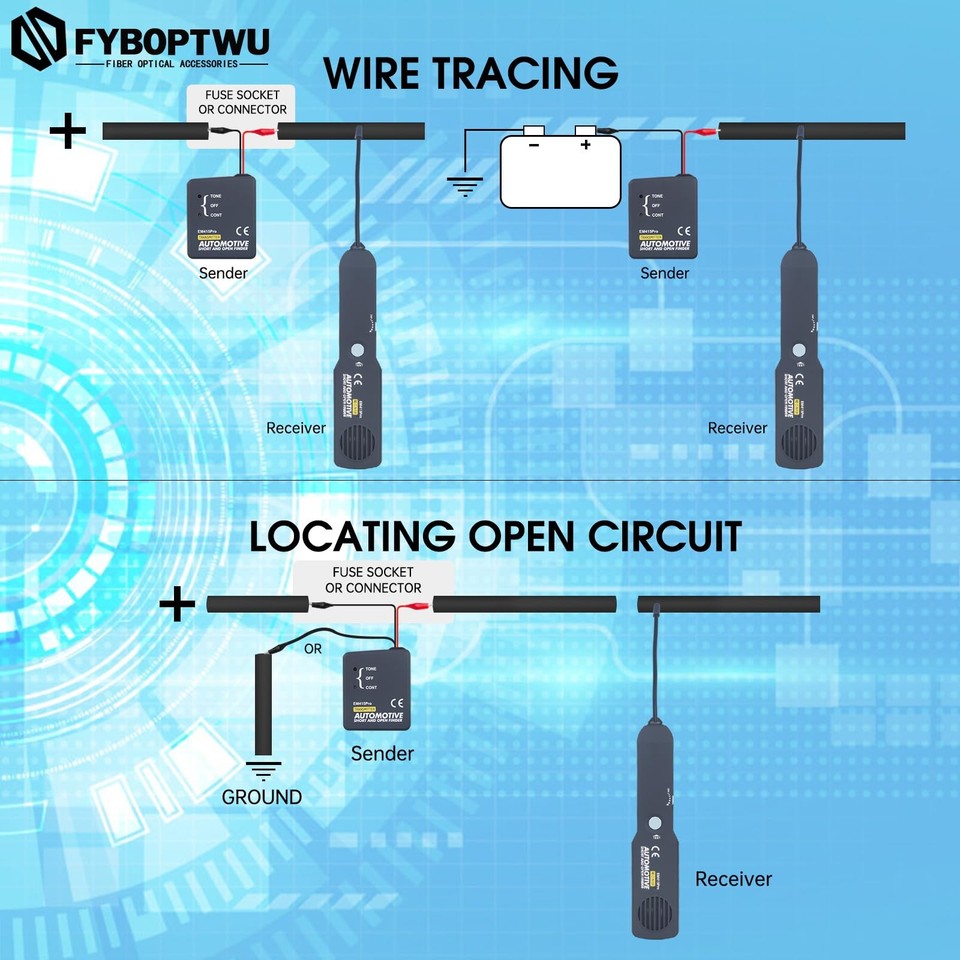 Cable Circuit Wire Tracker Automotive Electrical Open & Short Finder ...