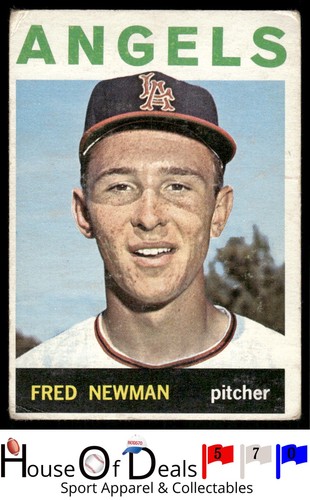 1964 Topps #569 Fred Newman Los Angeles Angels Vintage Baseball Card ...