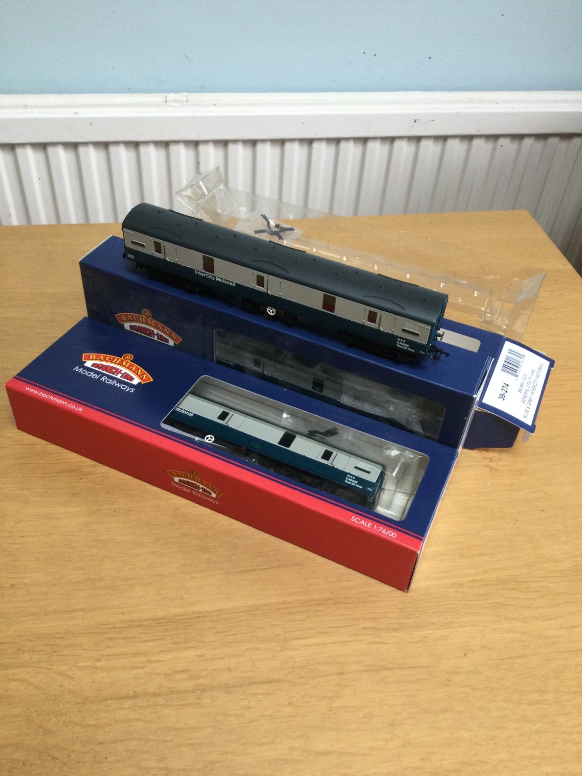 3 x Bachmann 39-274 Mk1 GUV General Utility Van Intercity Motorail Blue ...