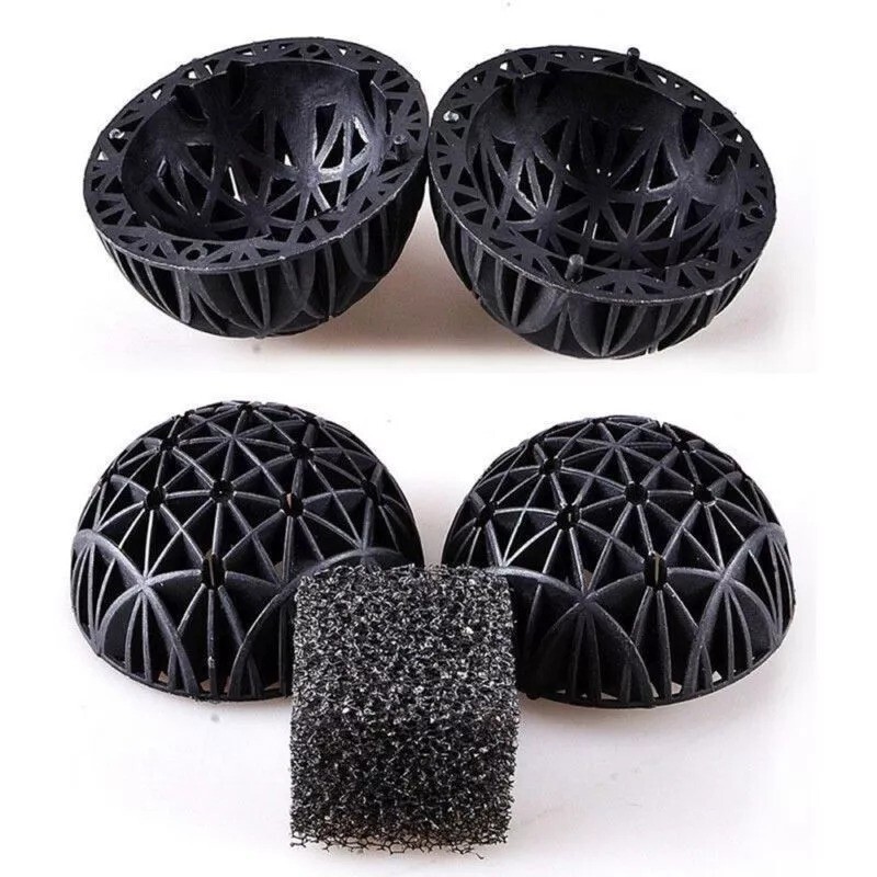 500Pcs Bio Balls Fish Tank Filter Aquarium Media 16mm Dia Canister Pond ...