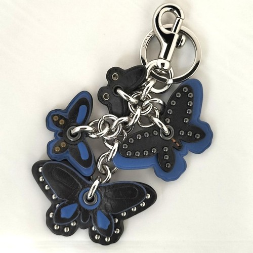 COACH butterfly key charm blue | eBay