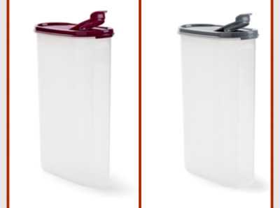 Tupperware MM Oval #5 P/All 2x (Grey/Blk) | eBay