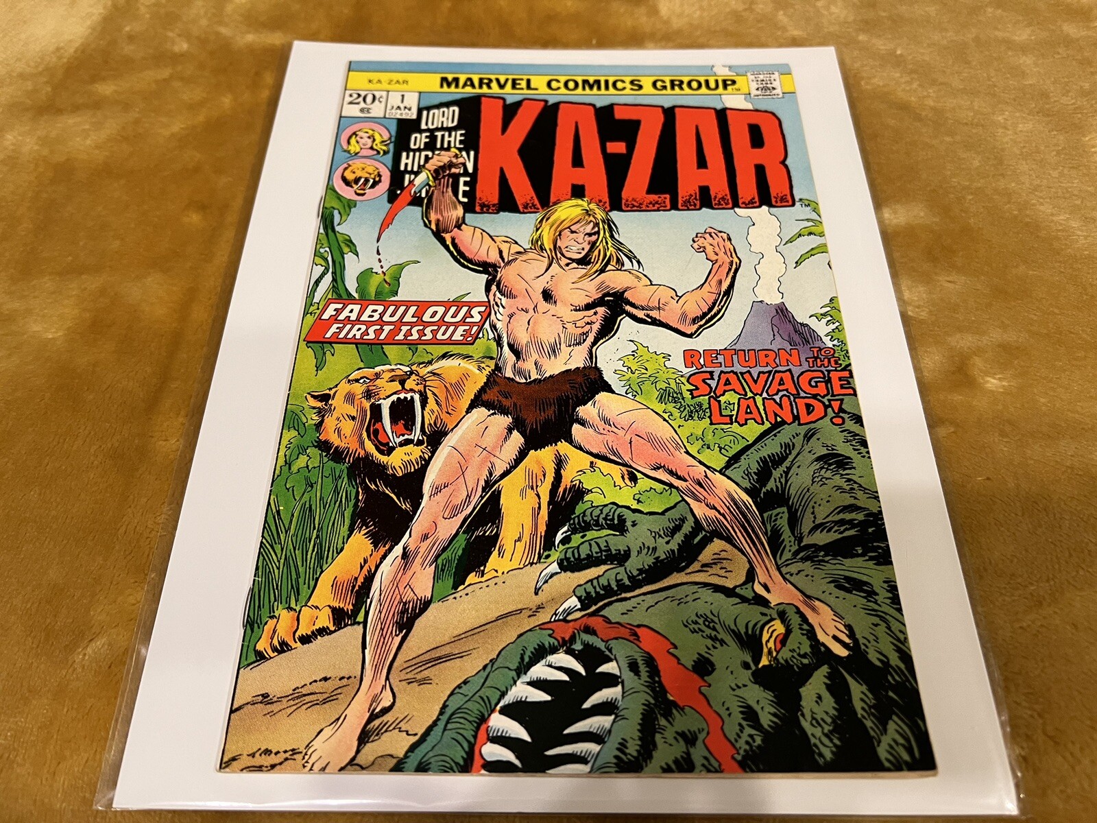 1973 Marvel Comics Ka-Zar Lord of the Hidden Jungle #1 First Issue ...