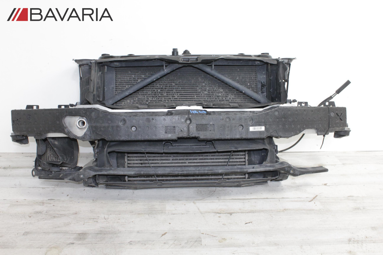 11-15 BMW 320 328 F30 FRONT CLIP AC INTERCOOLER RADIATOR CORE SUPPORT W ...