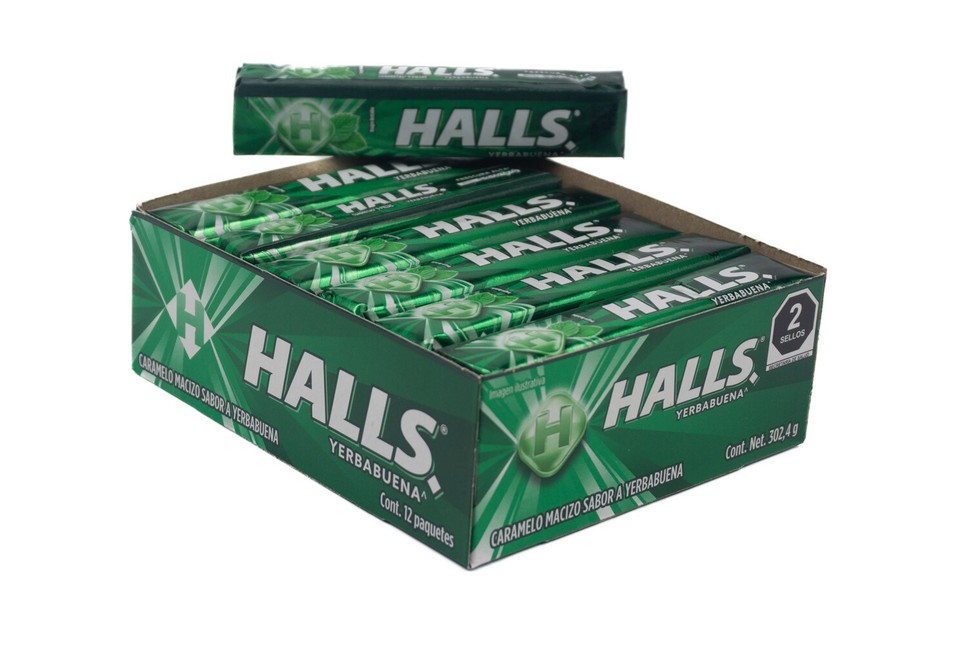 Halls Black Extra Strong Menthol Halls Negras Mexicanas 12 Pc Net 11oz ...