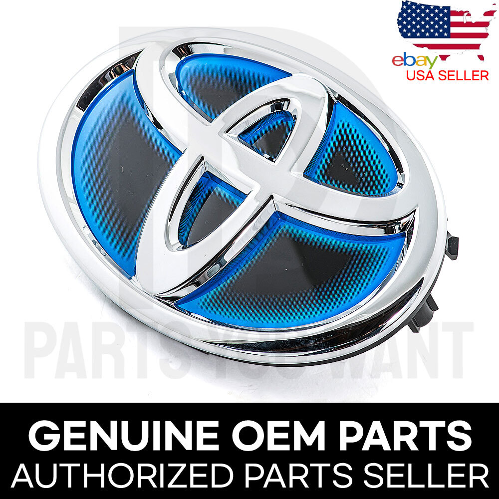 Genuine Toyota OEM Hybrid Front Radiator Grille Badge Emblem Logo 75310 ...