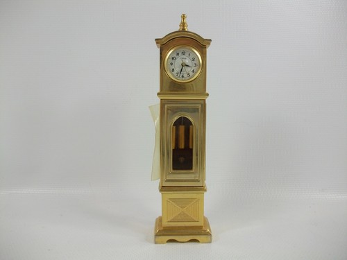 Miniature Metal Grandfather Clock 5" Collezio Quartz Japan Movt | eBay