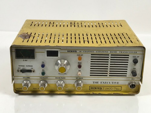 Robyn T-240D "The Executive" 40CH CB Base "Yellow Bird" | eBay