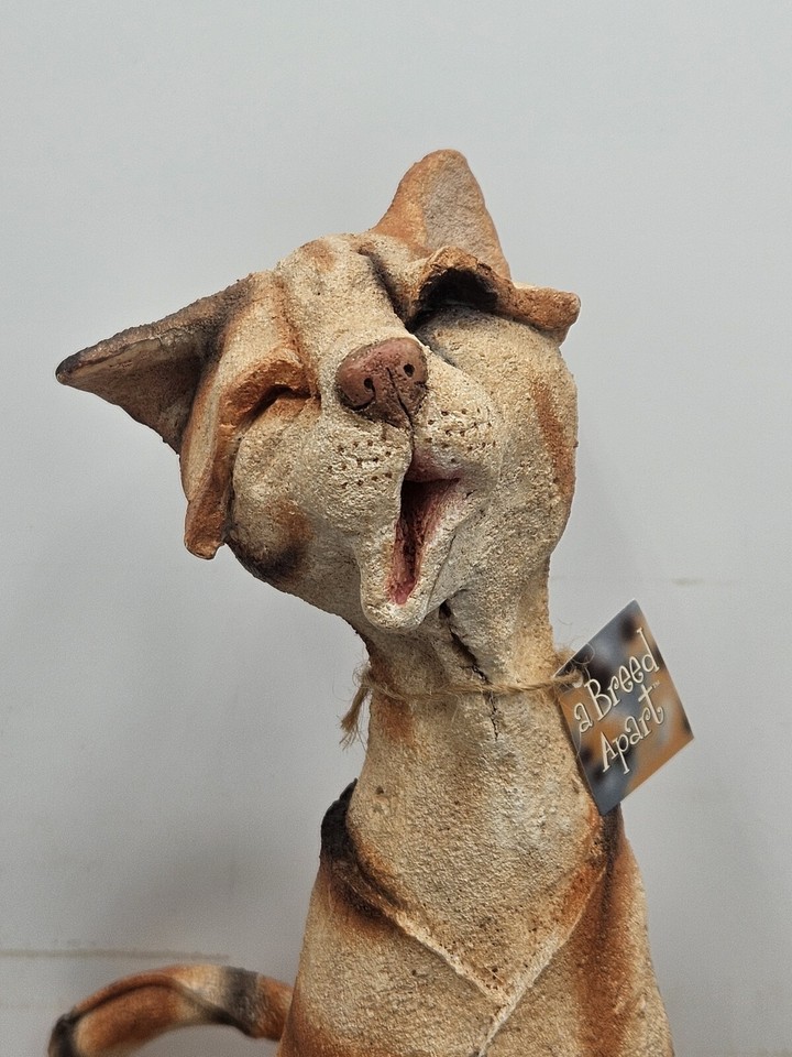 RARE Large 2004 A Breed Apart Calico Cat "Moe" #70415 Figurine ...