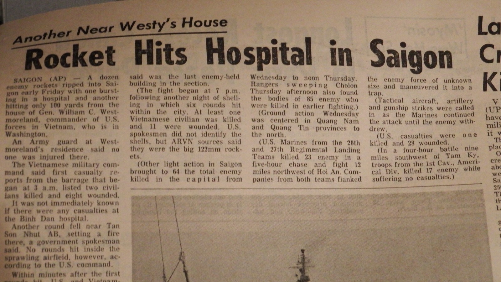 Historic newspaper, Stars and Stripes, RFK Robert Kennedy Assassination ...