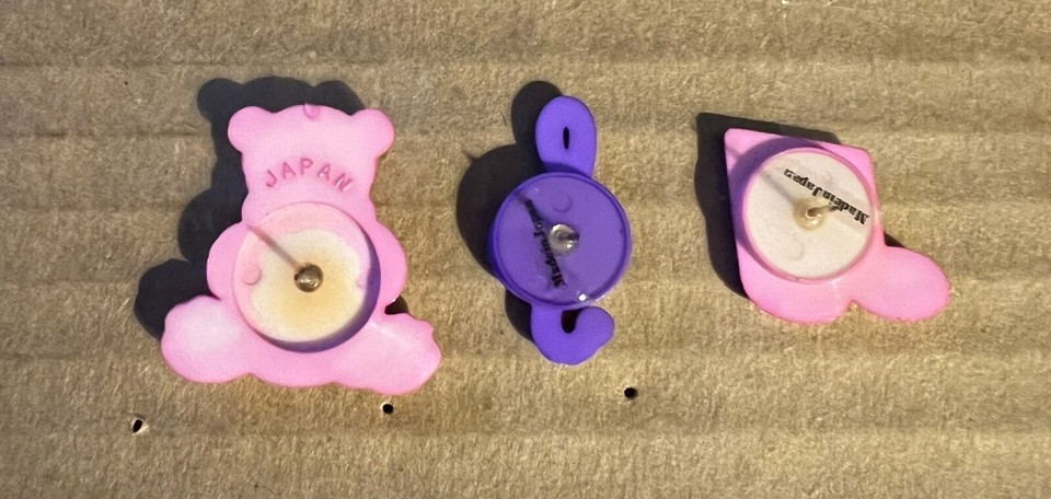 Vintage Lot of 3 Push Pins - Teddy Bear, Music Note & Treble Clef | eBay
