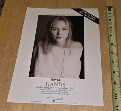 Jewel Hands Alternative HYPE Rock Pop Original Vtg Promo TRADE AD ...